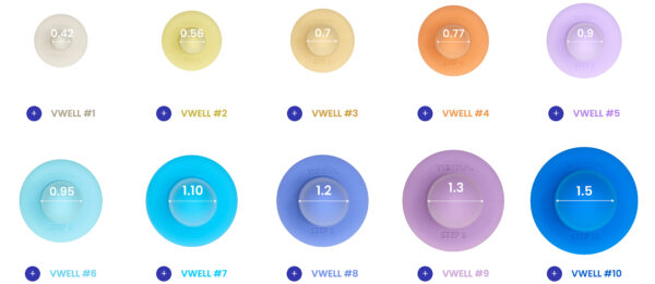 VWell Spectrum Vaginal Dilator Set - 10pc - CMT Medical